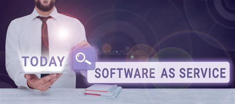 Writing Displaying Text Software As Service Concept Meaning On Demand Licensed On Subscription