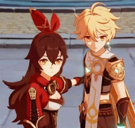 Aether X Amber Favorite Character Art Drawings Sketches Creative Anime