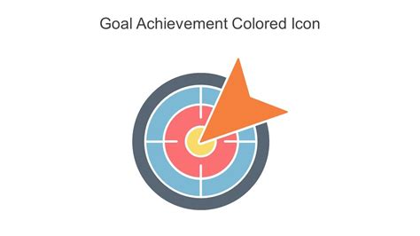 Goal Achievement Colored Icon In Powerpoint Pptx Png And Editable Eps