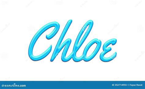 Name Chloe In Various Retro Graphic Design Elements Set Of Vector