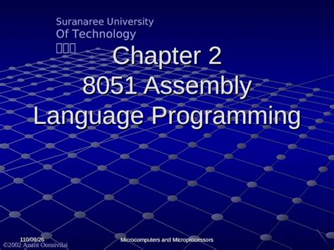 ppt chapter 2 8051 assembly language programming dokumen tips