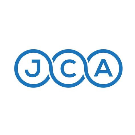 Jca Letter Logo Design On White Background Jca Creative Initials