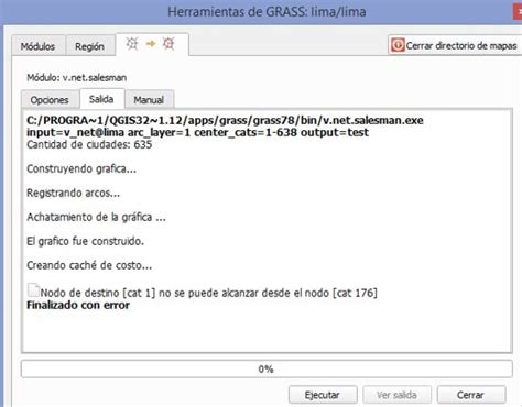 Qgis V NET SALESMAN Problem Filling In Dialog Box Parameters