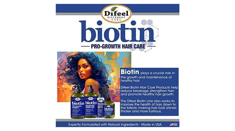 Difeel Pro Growth Biotin Shampoo Set For Healthy Hair