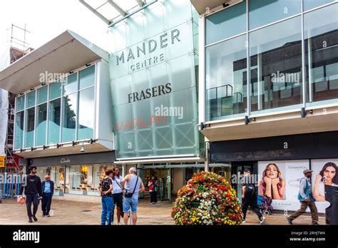 Entrance Into The Mander Centre Shopping Mall Off Dudley Street In Wolverhampton City Centre