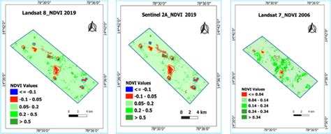 Ndvi Maps Of Limestone Mining Areas Download Scientific Diagram
