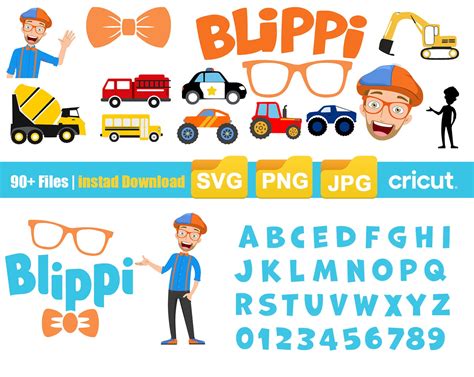 Blippi Svg Blippi Svg For Cricut Blippi Svg Bundle Layered Etsy Israel