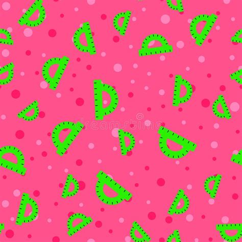 Protractor Seamless Pattern Stock Illustration Illustration Of