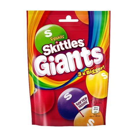 Skittles Giants Pouch Chewy Sweets British Corner Shop