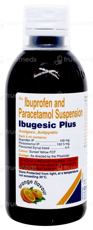 Ibugesic Plus Oral Suspension Orange 100ml Uses Side Effects Dosage