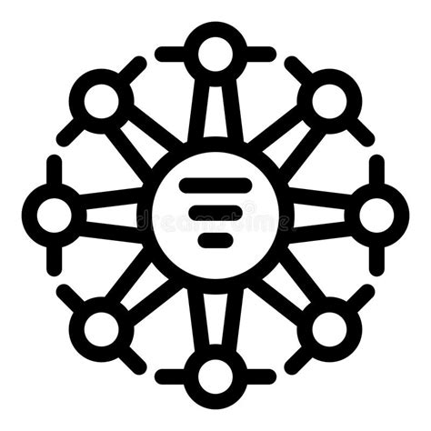 Network Hub Connecting Multiple Devices With Data Transferring Stock Illustration Illustration