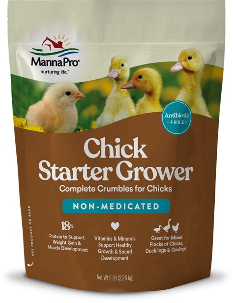 Manna Pro Chick Starter Feed Ais1 Non Medicated Crumbles With