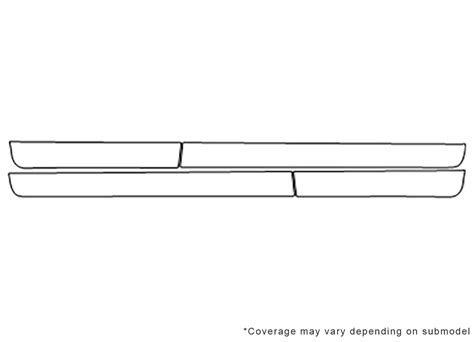 Avery Dennison™ Honda Fit 2007 2008 Door Splash Precut Ppf Clear Bra Ppf Rvinyl