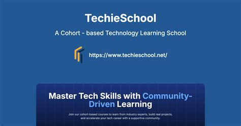 Techieschool Master Tech Skills With Community Driven Learning