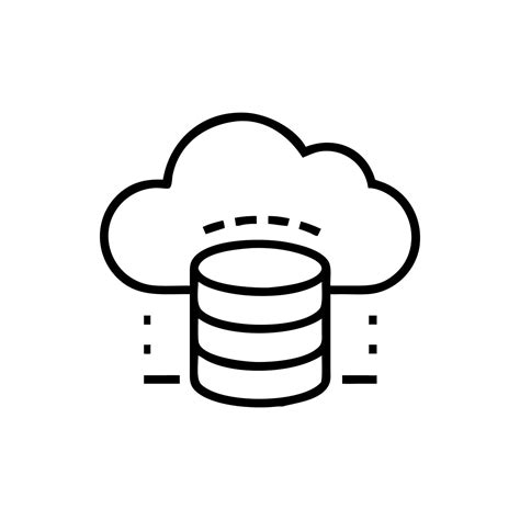 Cloud Database Icon A Simple Visual Representation Of Cloud Based Data