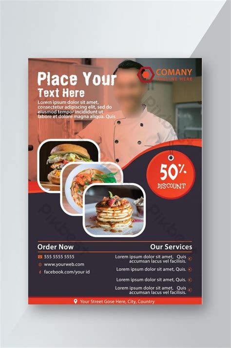 Modern Corporate Resturent Flyer Design Psd Free Download Pikbest