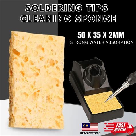 1pc Electric Welding Soldering Solder Iron Tips Tip Thick Cleaning Sponges Sponge Welding Pads