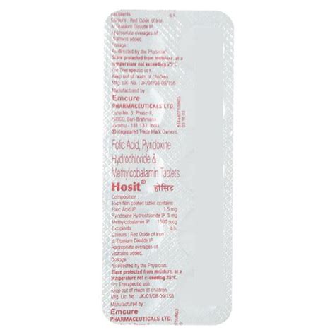 Buy Hosit Tablet 10s Online At Upto 25 Off Netmeds