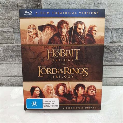 The Hobbit Trilogy And The Lord Of The Rings Trilogy Blu Ray Discss
