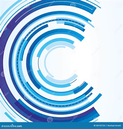 Technical Circular Design Stock Vector Illustration Of Round 50135726