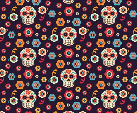 Skull Pattern Vector At Collection Of Skull Pattern