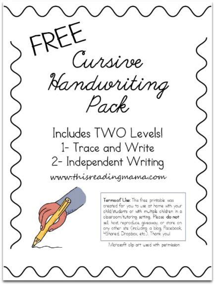 free cursive handwriting worksheets teaching cursive homeschool