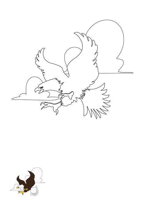 Mexican Eagle Coloring Page