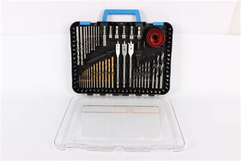 100piece Drill Bit Set Titanium Hss Screwdriver Bit Kit With Carry