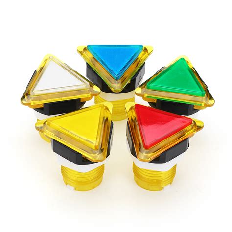 X X Triangle Direction LED Light Push Button For Arcade Game Console Controller DIY