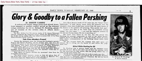 2lt Richard Warren Pershing 1942 1968 Find A Grave Memorial