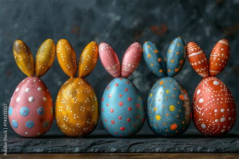 Happy Easter Eggs Hop Chemistry Bunny Hopping In Flower Hoppy Aged