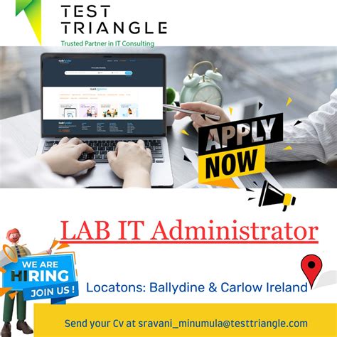 sravani reddy minumula on linkedin job irelandjobs itadmin labadmin jobopenings
