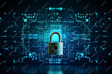 Premium Photo Securing The Digital Frontier Exploring Icons Of Secure Access Biometrics