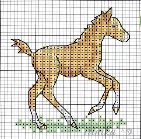 Black Horse Cross Stitch Pattern