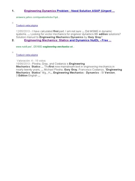 Engineering Dynamics Problem Need Solution Asap Urgent Pdf