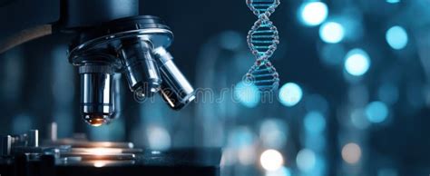 The Advanced Microscope Revealing Intricate Dna Structures In A Modern