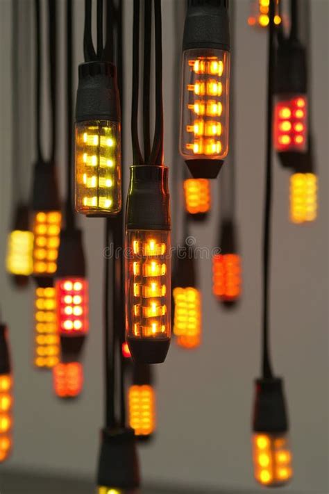 Binary System With Led Indicators Stock Illustration Illustration Of