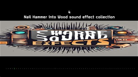 Nail Hammer Into Wood Sound Effect Collection Youtube
