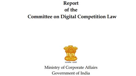 Digital Competition Act Should Be Implemented Says The Report Of The