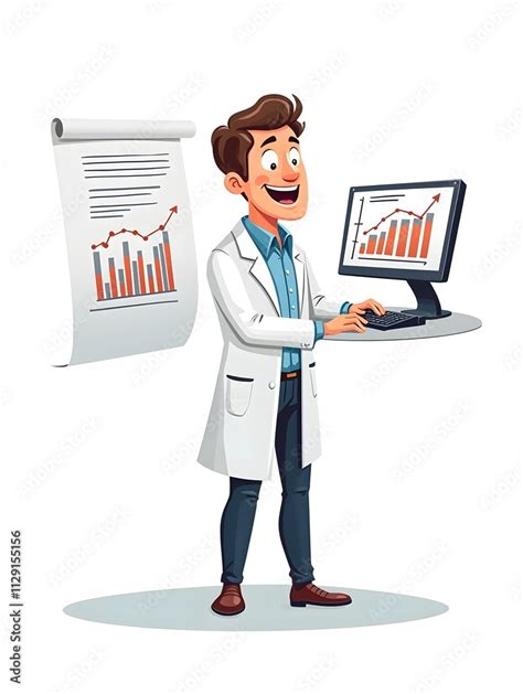 Data Analytics Business Reports Doodle Illustration Concept Key