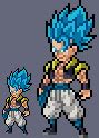 Gogeta Blue Sprite By Therockindude13 On Deviantart