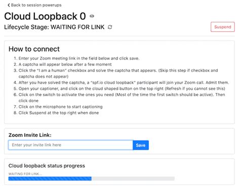 How Do I Get The Link To Use With Cloud Loopback
