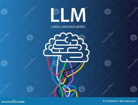 Large Language Model Llm Development Concept Royalty Free Cartoon