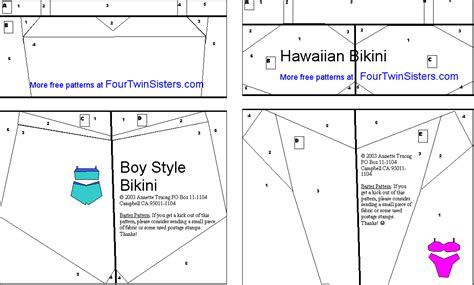 Printable Swimsuit Patterns Free Printable Templates