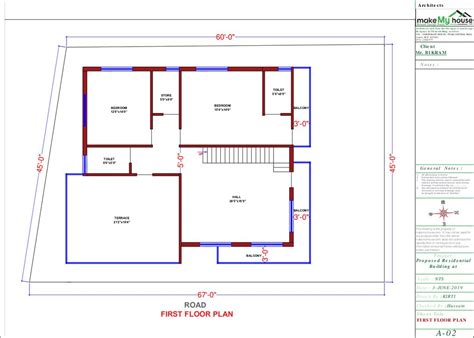 Buy 60x45 House Plan 60 By 45 Front Elevation Design 2700sqrft Home Naksha