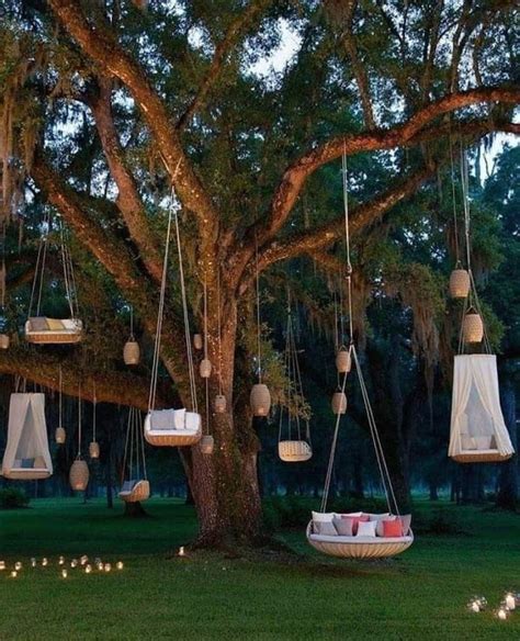 Fun And Unique Tree House Designs For Your Backyard Swings Hanging