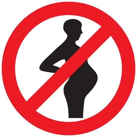 Prohibition Sign For Pregnant Women 10550251 Vector Art At Vecteezy