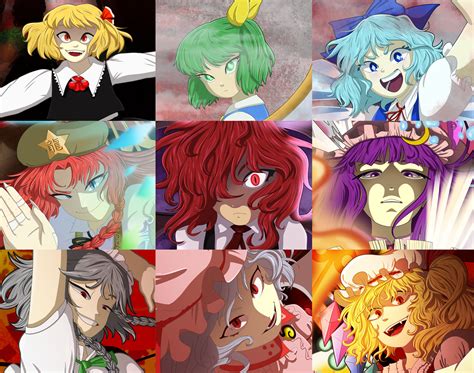 Touhou Project Eosd Cast Print Set Etsy Australia