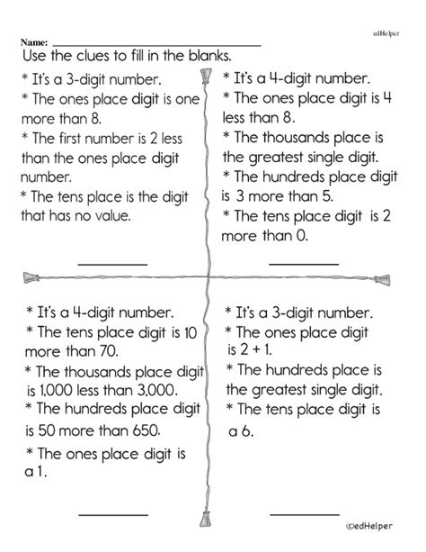 Numbers To 10000 Math Chapter Workbook