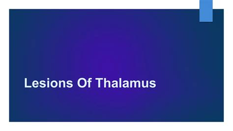 Diencephalon Thalamus And Hypothalamuspptx